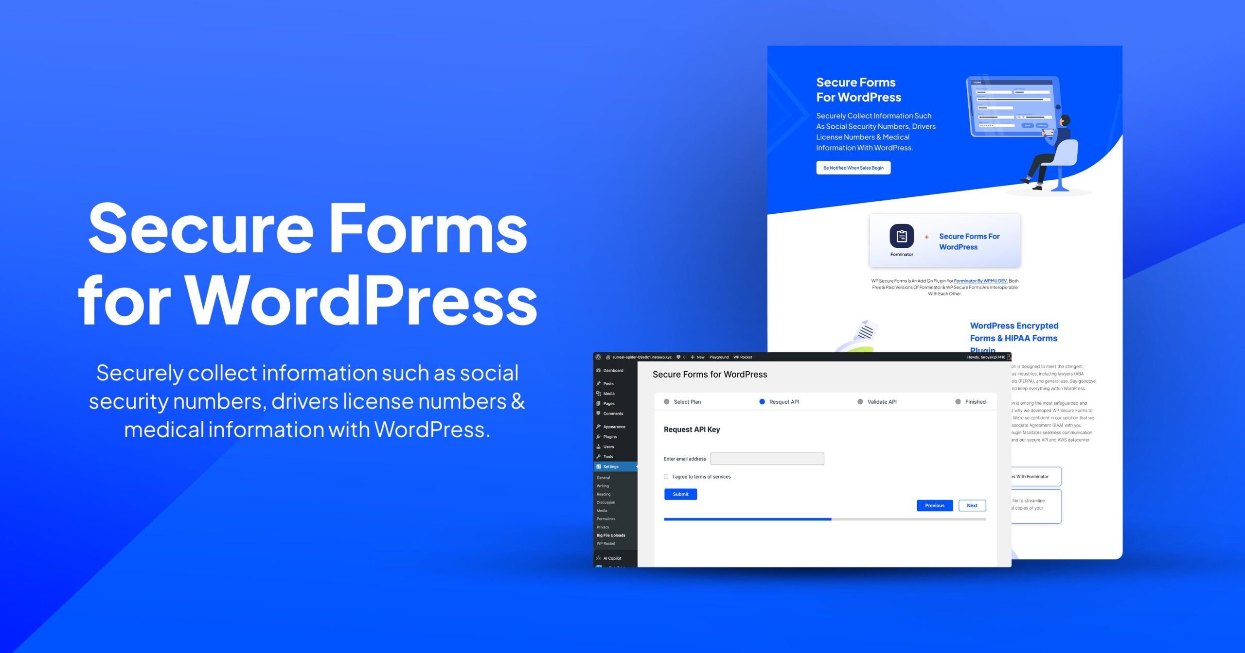 Encrypted & HIPAA Compliant Forms for WordPress